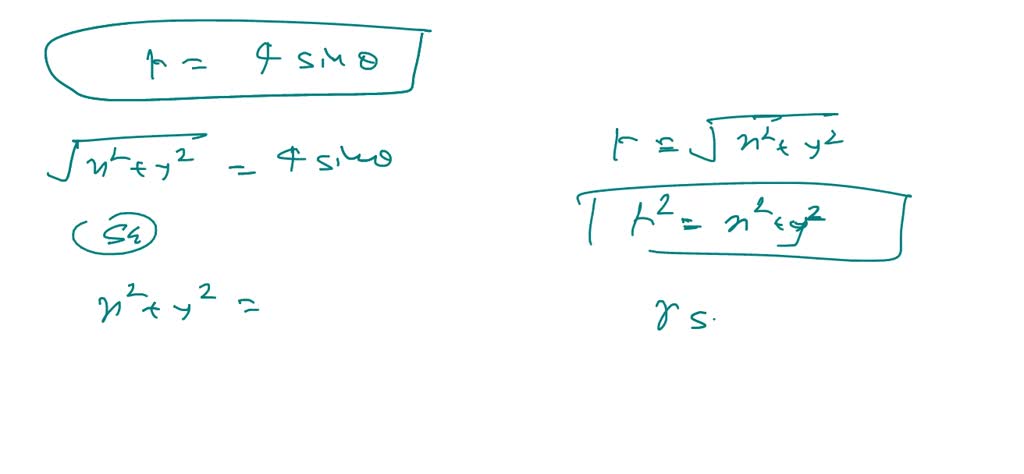 SOLVED Convert The Polar Equation To Rectangular