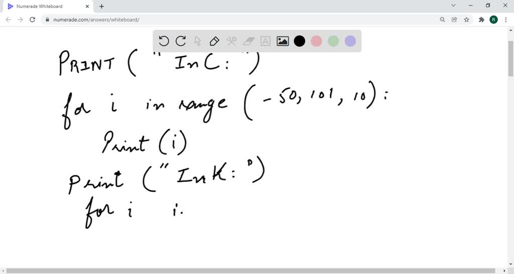 SOLVED:Using a for loop, print of table of Celsius/Fahrenheit ...