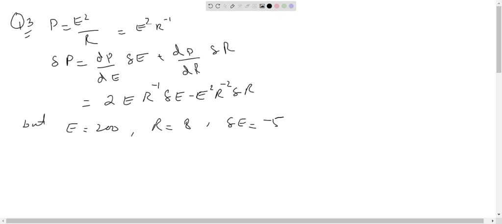 SOLVED:Take your time over the questions; do them carefully. The power P dissipated in a ...