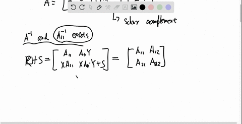 SOLVED:Suppose the block matrix A on the left side of (7) is invertible ...