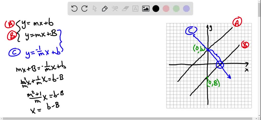 SOLVED:Find the mutual perpendicular 𝐏=𝐩+τ𝐩 to two lines 𝐀=𝐚+τ𝐚 𝐁=𝐛+τ𝐛