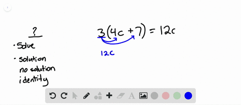 SOLVED:Solve the equation if possible. Determine whether the equation ...
