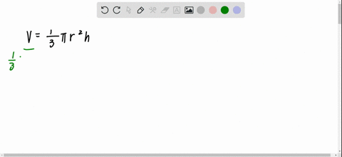 SOLVED:Solve each formula for the indicated variable. V=(1)/(3) πr^2 h for h