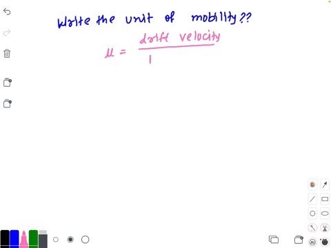 SOLVED:Write the units of mobility.