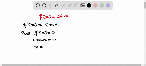 SOLVED:Find all critical numbers of the given function. f(x)=sinx