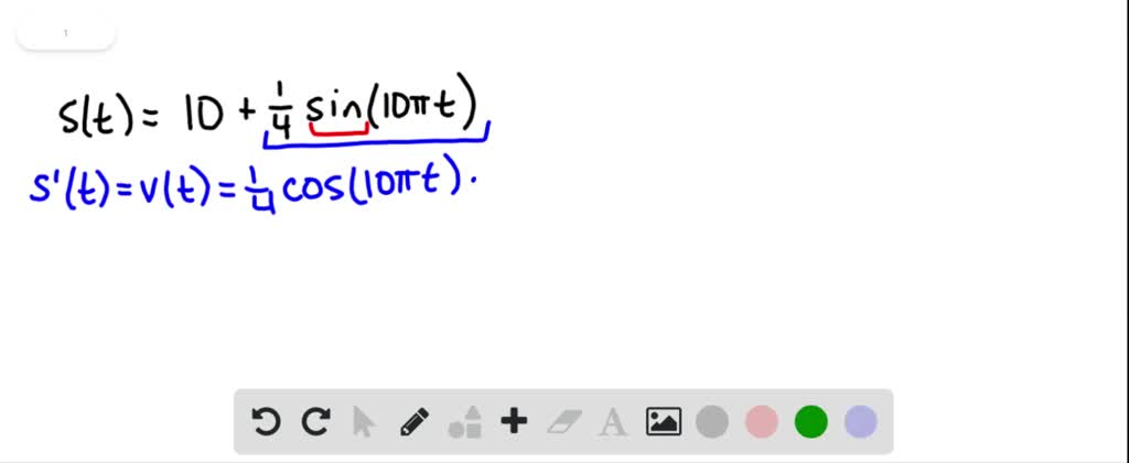 SOLVED:The displacement of a particle on a vibrating string is given by the equation s(t) = 10 ...