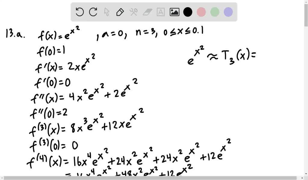 A Find The Taylor Polynomial Approximation Of D