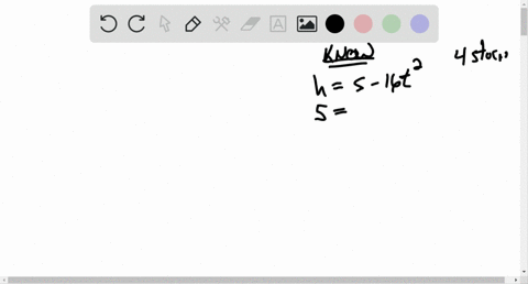 SOLVED:Solve each problem. The height h (in feet) of an object that is ...