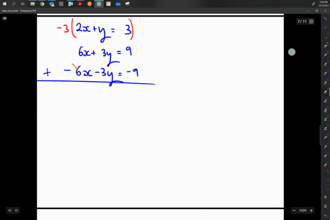 SOLVED:In the following exercises, solve the systems of equations by substitution. { 2 x+y=3 6 ...