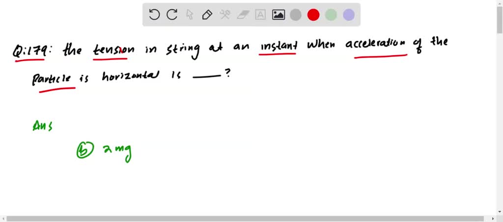 SOLVED:A particle of mass m is attached to one end of the light inextensible string and other ...