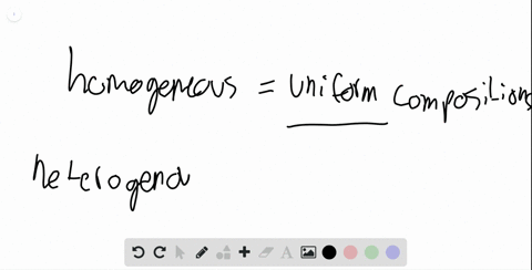⏩SOLVED:A dictionary definition of homogeneous is “uniform in… | Numerade