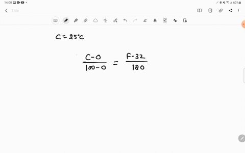 SOLVED: A temperature of 50^∘ C on Celsius thermometer corresponds to ...