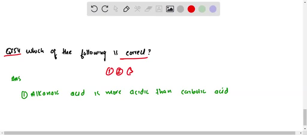 ⏩SOLVED:Which of the following is correct? (1) acid is more acidic ...