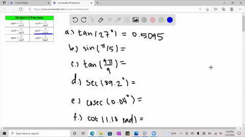 SOLVED:Find the value of each of the following to 4 dp : (a) tan27^∘ (b ...