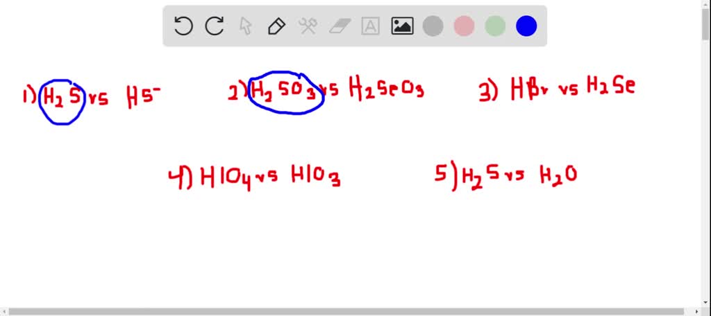 For each of the following pairs, give the stronger acid. Explain your ...