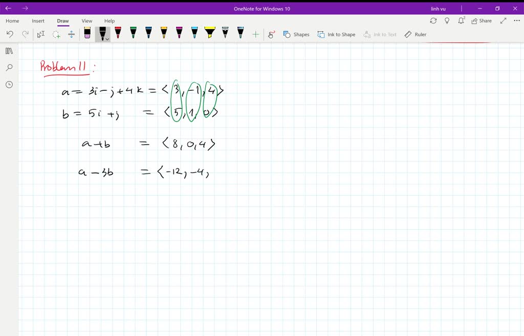 SOLVED:Compute 𝐚+𝐛, 𝐚-3 𝐛 and 4 𝐚+2 𝐛 . 𝐚=3 𝐢-𝐣+4 𝐤, 𝐛=5 𝐢+𝐣