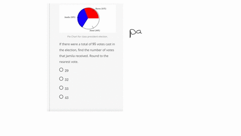 SOLVED:In an election for class president, the vote distribution among ...