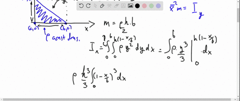 SOLVED:A lamina with constant density ρ(x, y) = ρoccupies the given ...