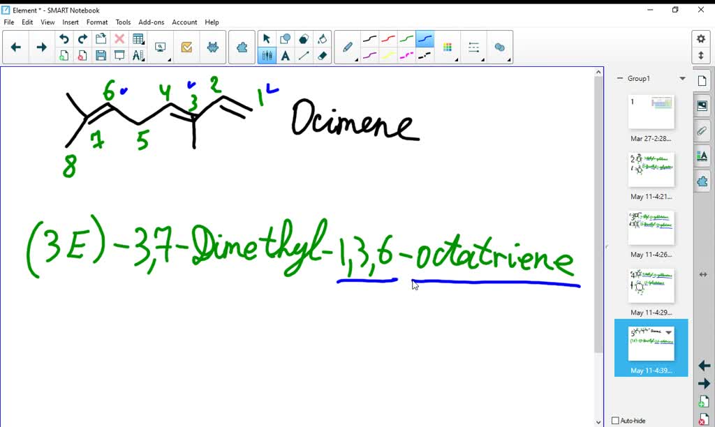 SOLVED:Ocimene is a triene found in the essential oils of many plants ...