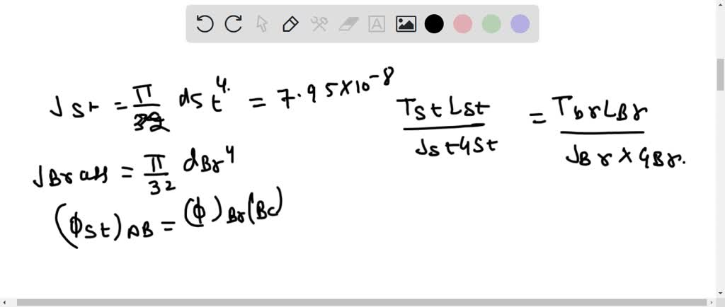 SOLVED:Determine the absolute maximum shear stress in the shaft of Prob ...