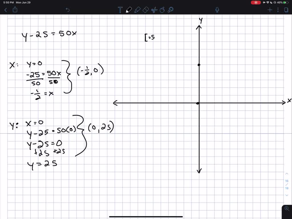 ⏩SOLVED:Graph the following equations using the intercept method ...