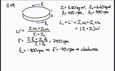 ⏩SOLVED:Conservation of Angular Momentum Two disks are mounted (like… | Numerade