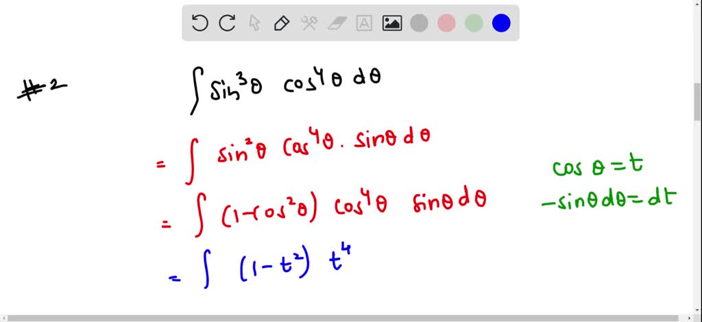 SOLVED:1-49 Evaluate the integral. ∫sin^3 θcos^4 θd θ