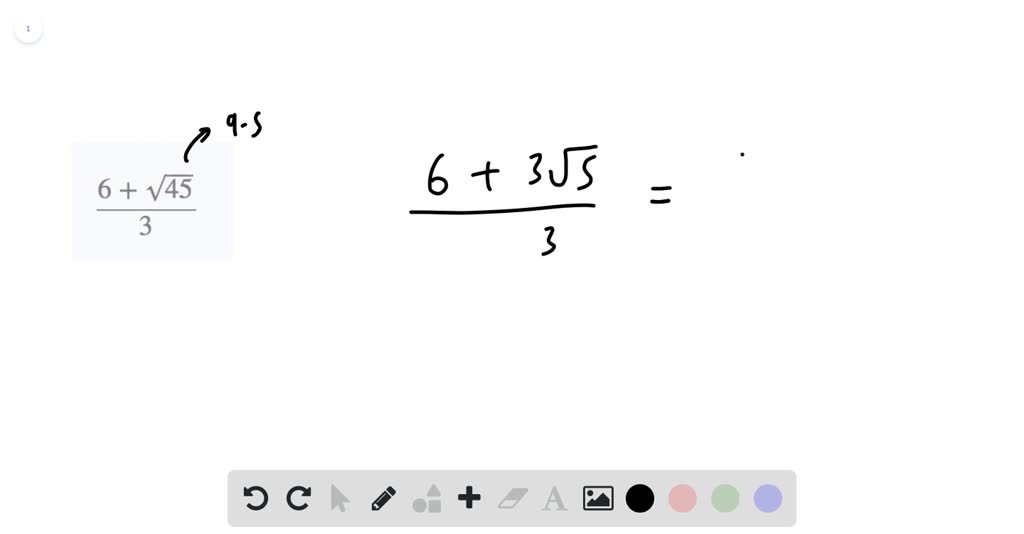 Solved Simplify See Example 6 6 √ 45 3 Numerade
