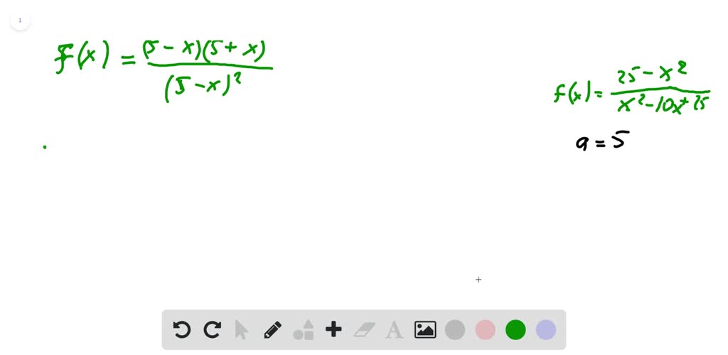 SOLVED:For the following exercises, determine why the function f is discontinuous at a given ...
