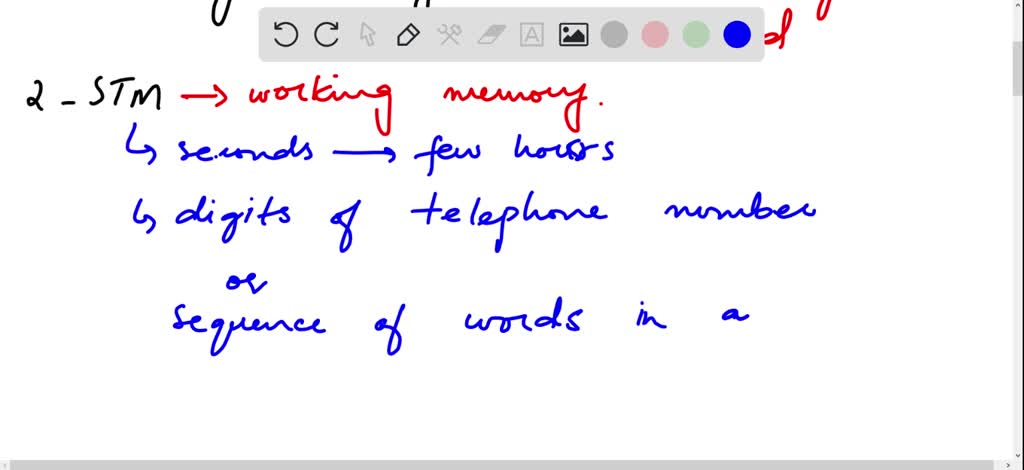 SOLVED:Distinguish between the different types of memory and identify ... SOLVED:Distinguish between the different types of memory and identify ...