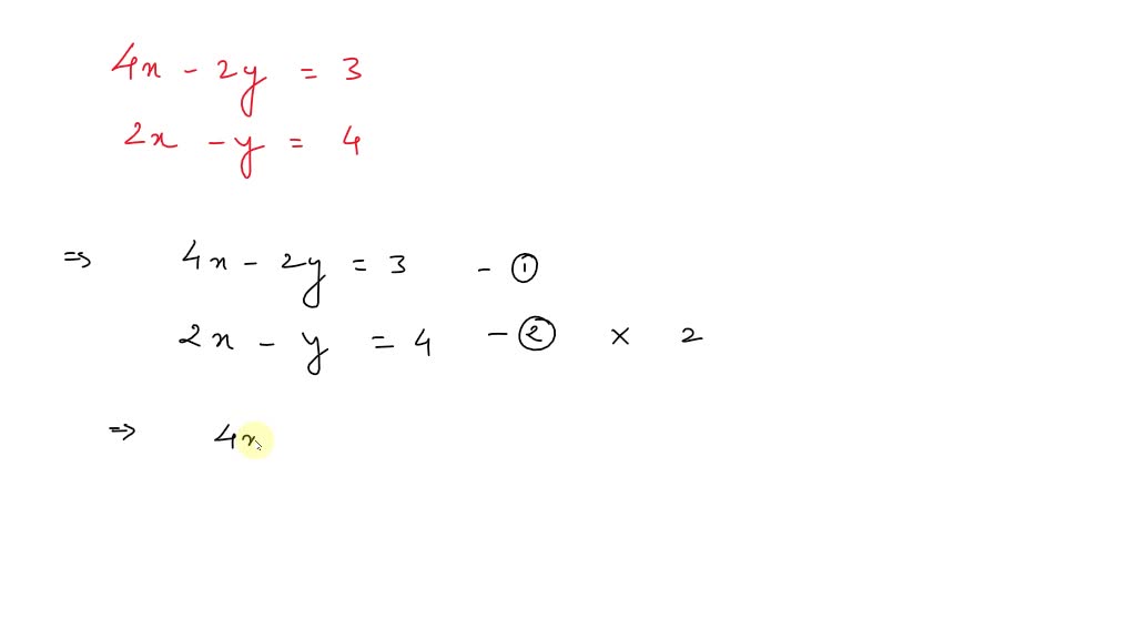 SOLVED:Solve using the elimination method. Also determine whether each system is consistent or ...