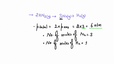 ⏩SOLVED:Hydrogen azide, HN3, decomposes on heating by the following ...