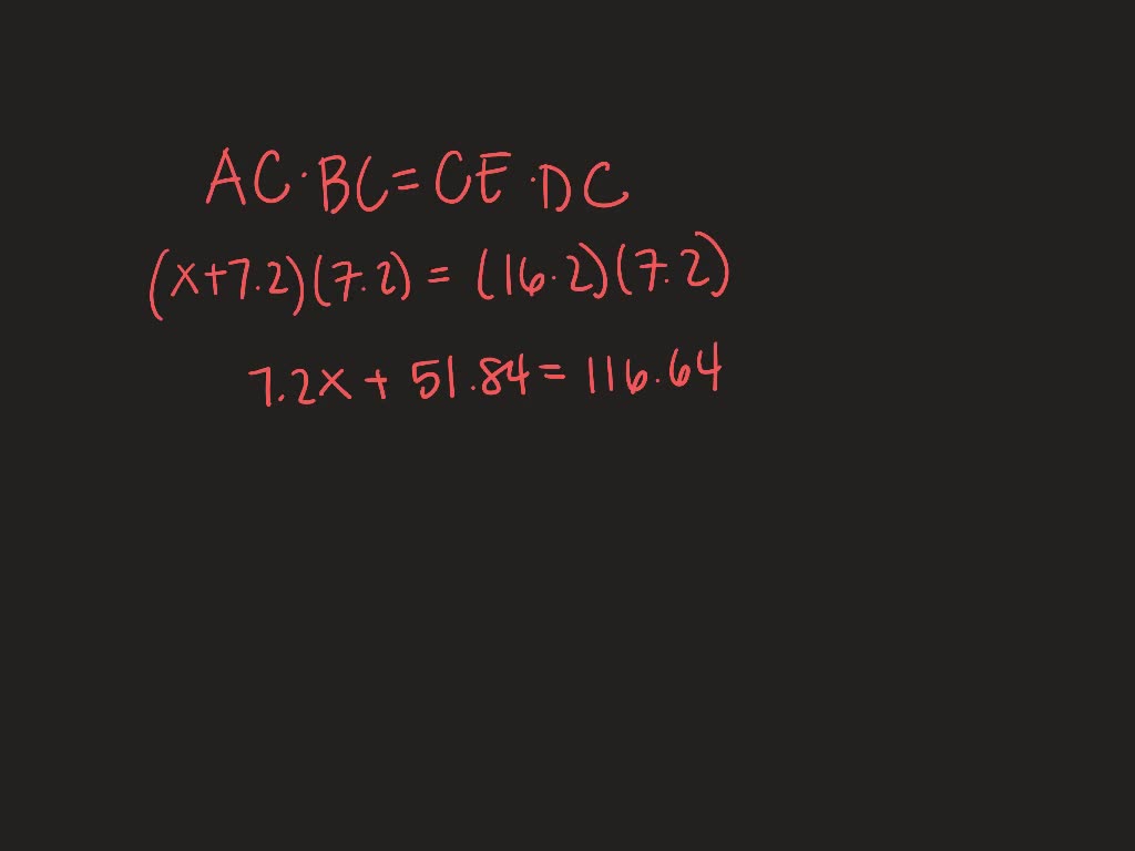 ⏩SOLVED:Find the value of the variable and the length of each secant… | Numerade
