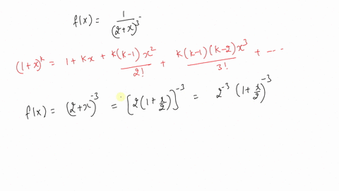 SOLVED:Using a Binomial Series In Exercises 21-26 use the binomial series to find the Maclaurin ...