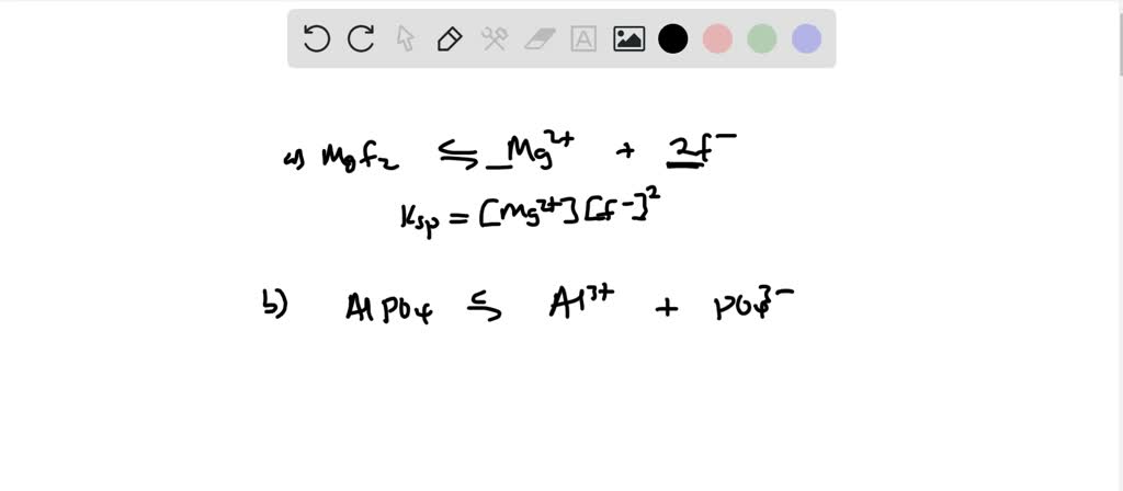 SOLVED:Write the solubility product expression for each of the ...