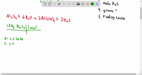 SOLVED:Calculate the maximum numbers of moles and grams of H2 S that can form when 158 g of ...