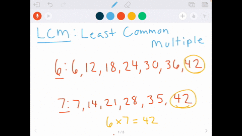 SOLVED:The LCM of 6 and 7 is 42 . In general, describe when the LCM of ...
