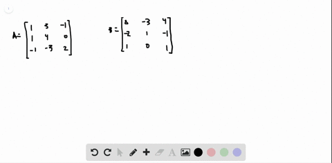 SOLVED:3-6 Verifying the Inverse of a Matrix Calculate the products A B and B A to verify that B ...