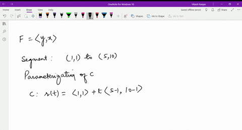 Given the following vector fields and oriented curves C,evaluate ∫C 𝐅 ·𝐓 d s. 𝐅= y, x on the ...