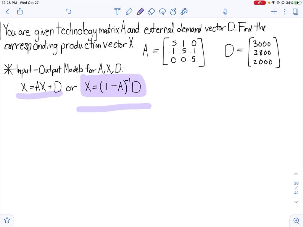 SOLVED:Determine the total demand for industries 1,2 , and 3 , given ...