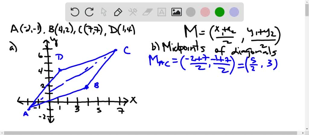 SOLVED: Distance and Midpoint Formulas In these exercises we use the Distance Formula and the ...