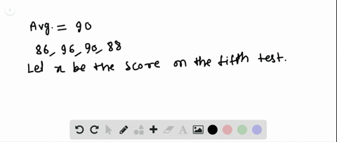 To determine the average of a set of test scores, divide the sum of the ...