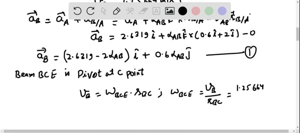 SOLVED:For the oil pump rig shown, link A B causes the beam B C E to ...