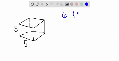 Suppose that each edge of a cube has a length of 5 . Find each of the ...