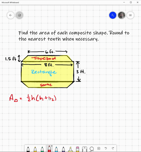 SOLVED:Find the area of each figure. Round to the nearest tenth, if necessary. FIGURE CAN'T COPY.