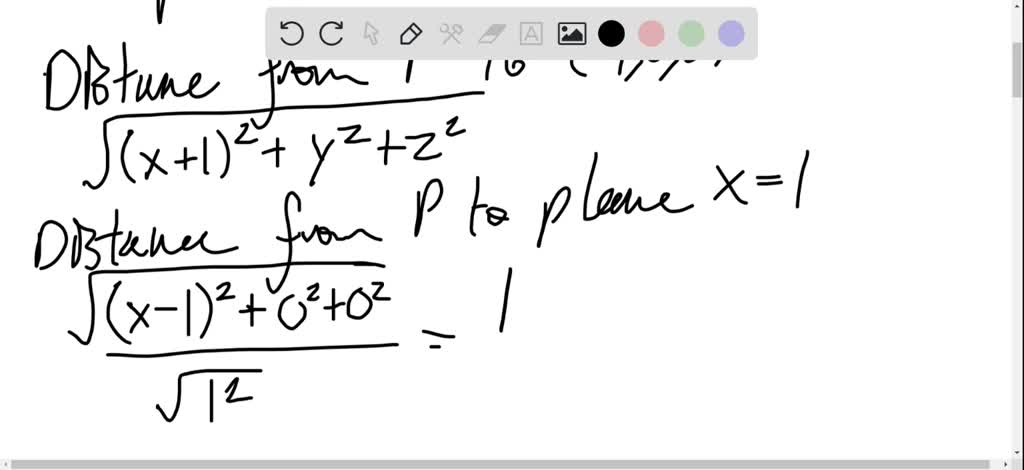 Find an equation for the surface consisting of all points that are ...