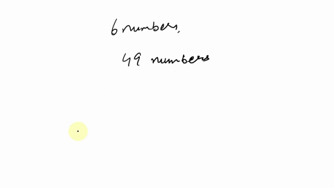 SOLVED:How many combinations are there of 6 different numbers selected ...