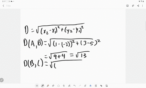 ⏩SOLVED:Plot each point and form the triangle A B C. Verify that the… | Numerade