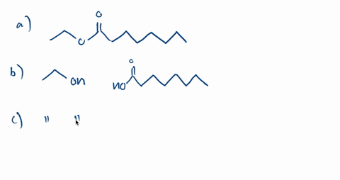 Ethyl octanoate is a flavor component of mangoes. a. Draw the condensed ...