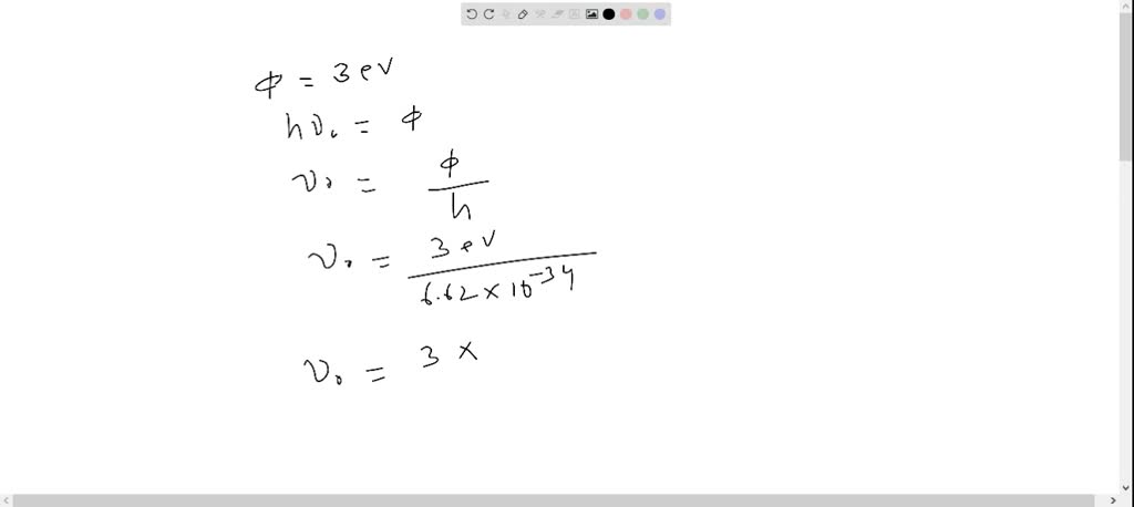 If work function of potassium is 3 eV. its threshold wavelength =……. {h ...